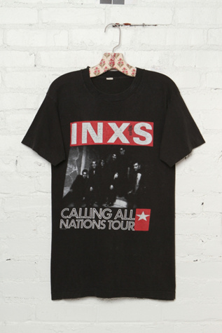 Vintage INXS "Calling All Nations" Tee at Free People Clothing Boutique