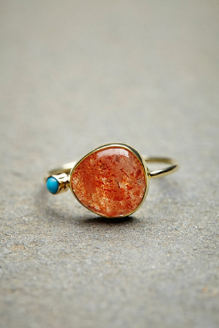 Dream Collective for Free People 14K Sunstone Slice Ring at Free People ...