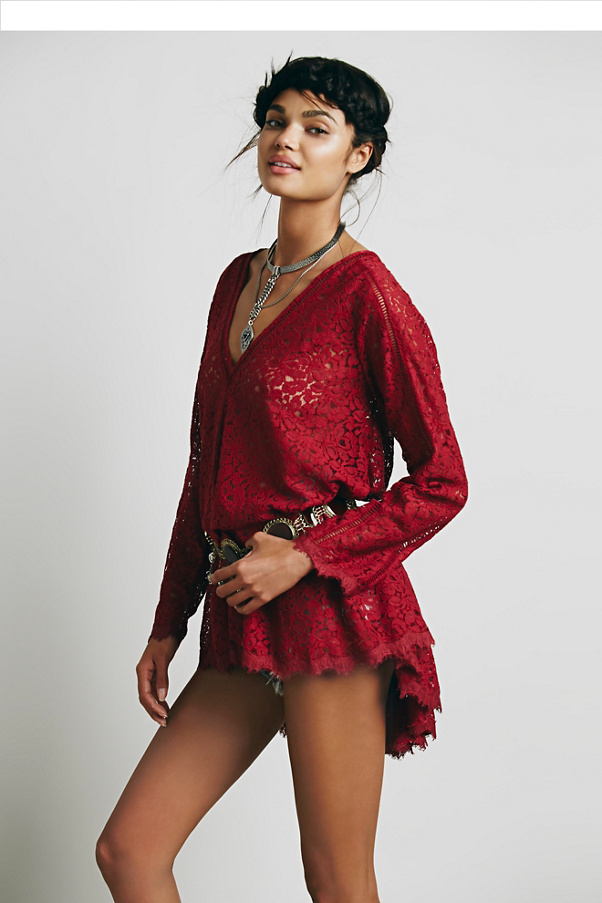 Full Moon Lace Tunic at Free People Clothing Boutique