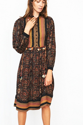 Vintage Loves Vintage 1970s Boho Printed Dress at Free People Clothing ...