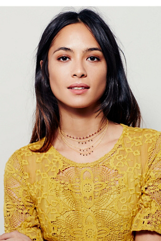 Nora Stone Draped Choker at Free People Clothing Boutique