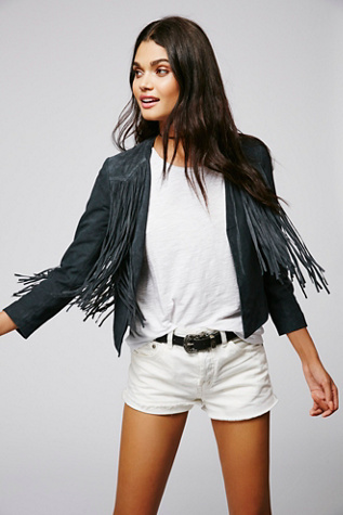 Doma Suede Fringe Jacket At Free People Clothing Boutique