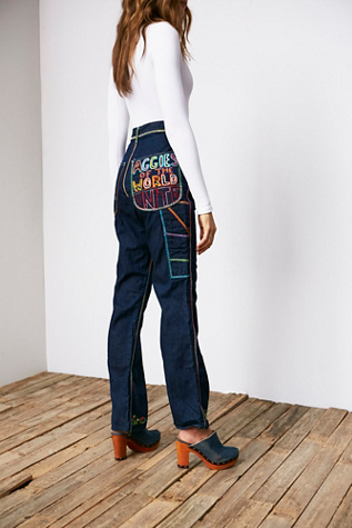 Vintage 1970s Embroidered Jeans at Free People Clothing Boutique