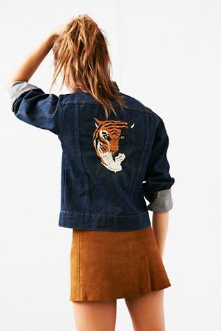 Vintage Embroidered Denim Jacket at Free People Clothing Boutique
