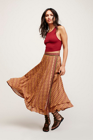 Good 4 U Print Midi Skirt at Free People Clothing Boutique