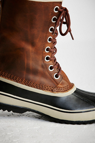 Sorel 1964 Premium Leather Weather Boots at Free People Clothing Boutique