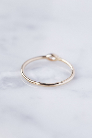 Xiao Wang 14K Gold Diamond Gravity Ring at Free People Clothing Boutique