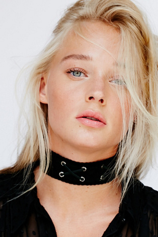 Double Crossed Suede Choker at Free People Clothing Boutique