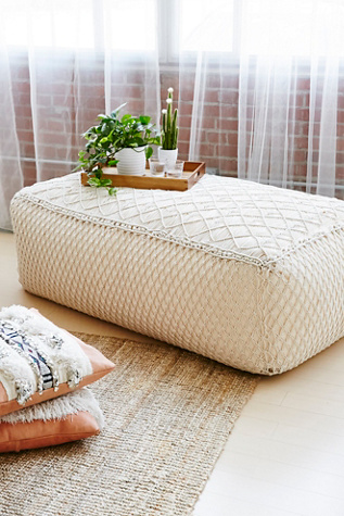Macrame Pouf at Free People Clothing Boutique