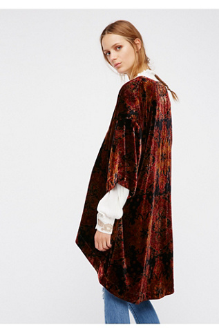 Printed Velvet Kimono at Free People Clothing Boutique