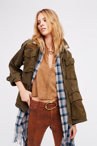 Standard Form Peace Out Military Shawl Jacket at Free People Clothing ...