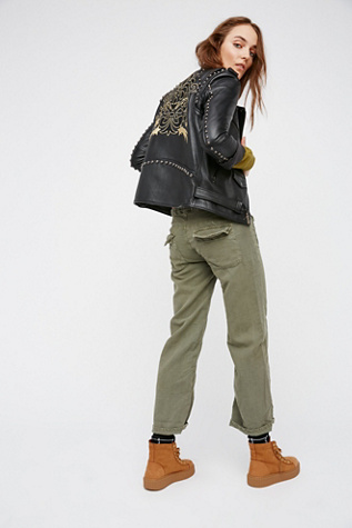 Mother The Lazy Patch Greaser Pant at Free People Clothing Boutique