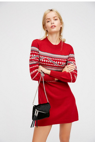 Hot Cocoa Mini Dress at Free People Clothing Boutique