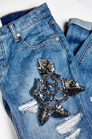 Rose Embellished Patch at Free People Clothing Boutique