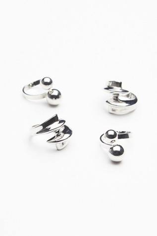 Screw x Double Ball Ring Set at Free People Clothing Boutique
