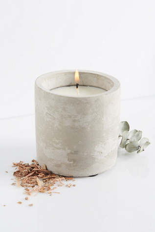 Munio Candela Cement Candle Cylinder at Free People Clothing Boutique