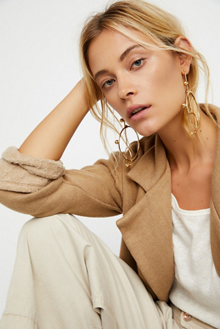 Drop Down Double Hoops at Free People Clothing Boutique
