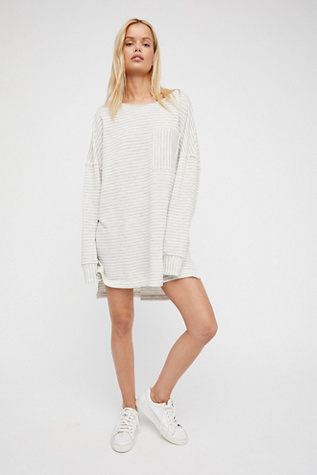 FP Beach Cloudy Stripe Pullover at Free People Clothing Boutique